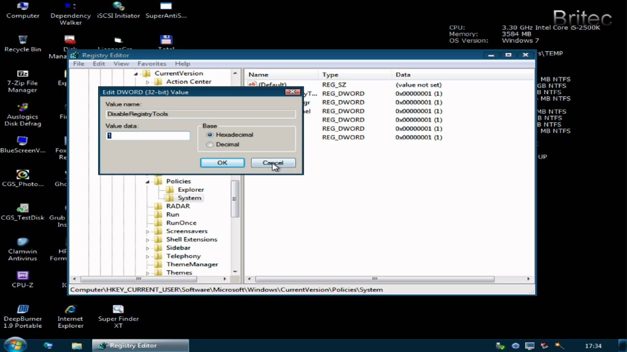 Fix Registry Policy Permissions After Malware Infection by Britec
