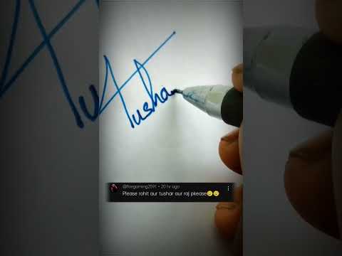 easy name signature #Tushar
