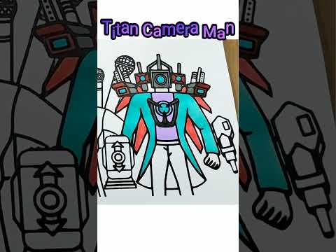Upgraded Titan Cameraman Boss / Coloring Pages #shorts