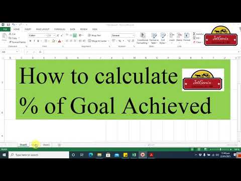 Calculating percent of goal achieved