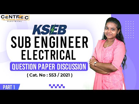 Sub Engineer Electrical - Detailed Question Paper Discussion - Part 1