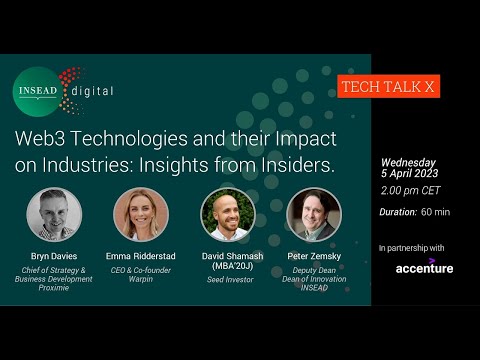 Web3 Technologies & their Impact on Industries: Insights from Insiders w/Peter Zemsky, Deputy Dean