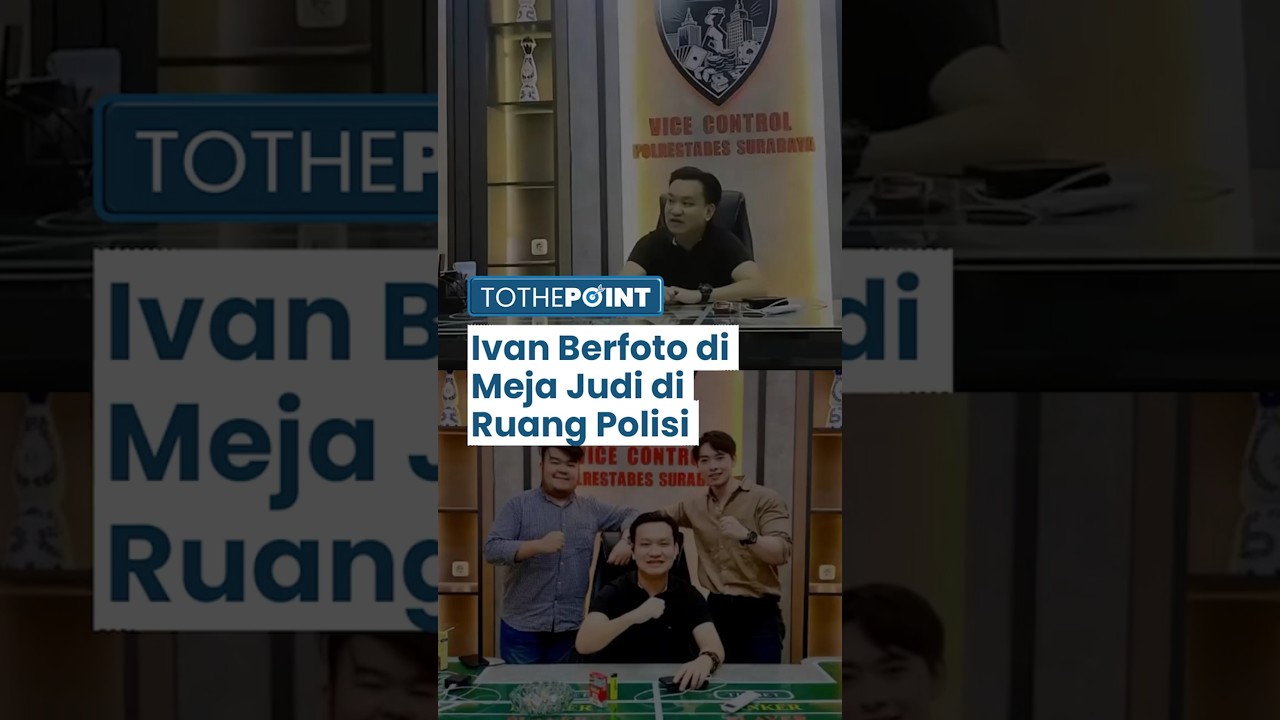 VIRAL Foto Ivan Sugiamto di Meja Judi Bakarat dalam Ruangan Polisi ...