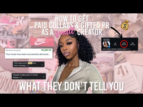 how to get paid brand deals & gifted PR as a small creator 💰 (tips & tricks) *NO GATEKEEPING*