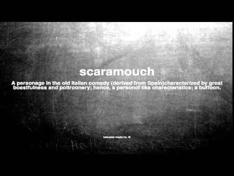 What does scaramouch mean