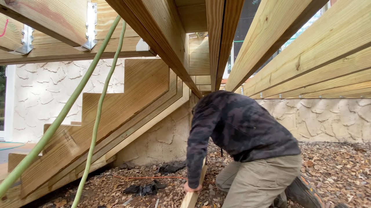 Stair stringer backer board how to