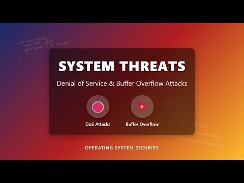 🛡️ System Threats Explained: DoS & Buffer Overflow Attacks for Beginners