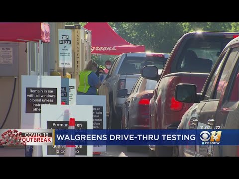 Cars Line Up As Free COVID-19 Testing Begins At 2 Walgreens Sites