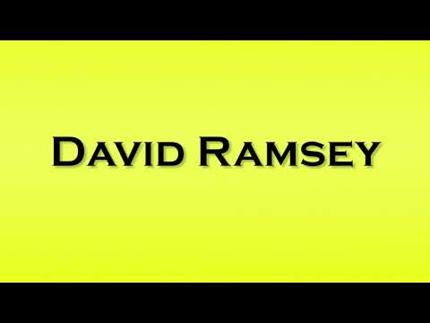 Pronunciation of David Ramsey