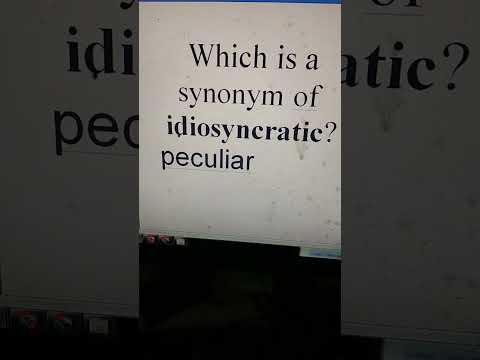 synonym of idiosyncratic