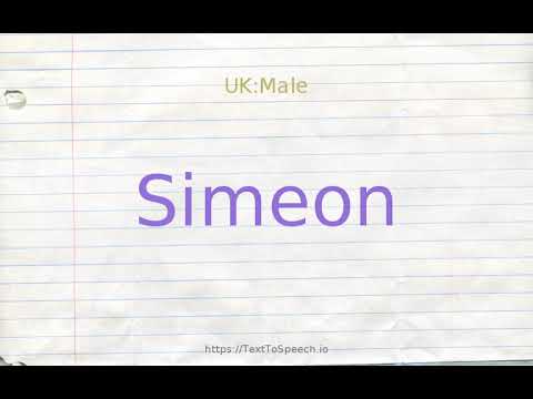 How to pronounce simeon