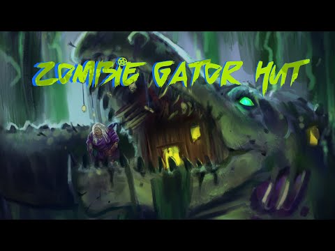 Procreate Art Process : Zombie Gator Hut – Allen Childers Art ...