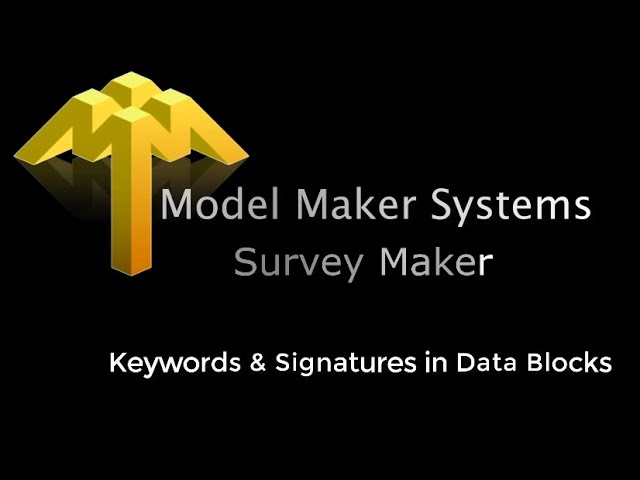 Survey Maker Video Guides | Model Maker Systems