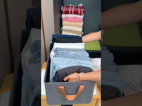 Product Link in Bio ( #540 ) ▶️ Smart Storage Clothes Organizer Box