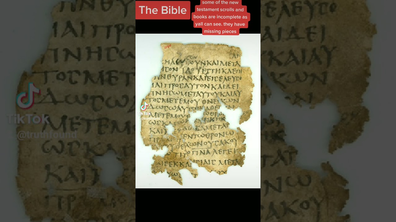 Missing pieces from the bible