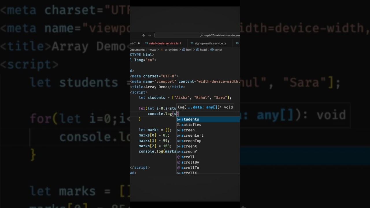 Accessing items in an Array | JavaScript  | Programming in the age of AI #coding #programming #ai