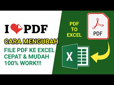 How to convert PDF to Excel