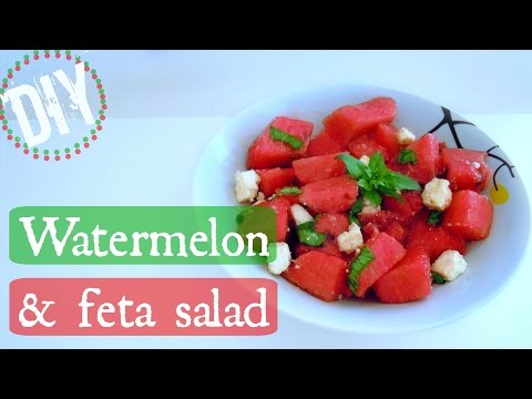 DIY Watermelon and Feta (greek cheese) Salad