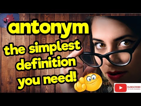 The simplest definition YOU need!! ''ANTONYM'' #tellsvidetionary™