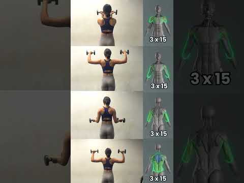 4 Standing Dumbbell Exercises for a Full Body Workout at Home💪🏻🔥 #shorts #gym #workout #exercise