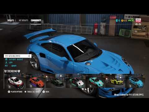 PlayStation®4*DESIGN MY NEW PORSCHE GT3911 IN NEED FOR SPEED payback