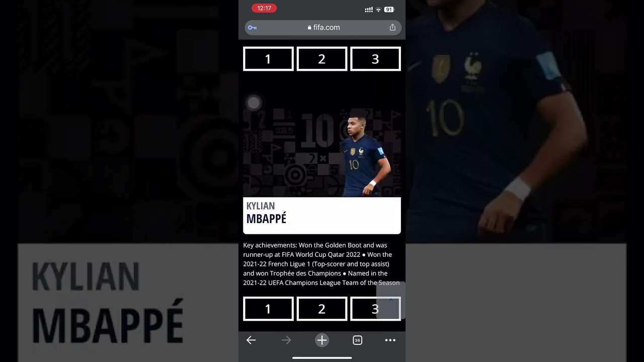 FIFA THE BEST award link ❤️ at pin comment go and vote ❤️