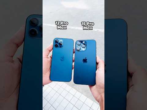 iPhone 12 Pro Max Vs iPhone 15 Pro Max || Camera Test! #shorts