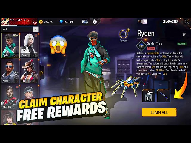 Free Fire Ryden guide: Best ways to use