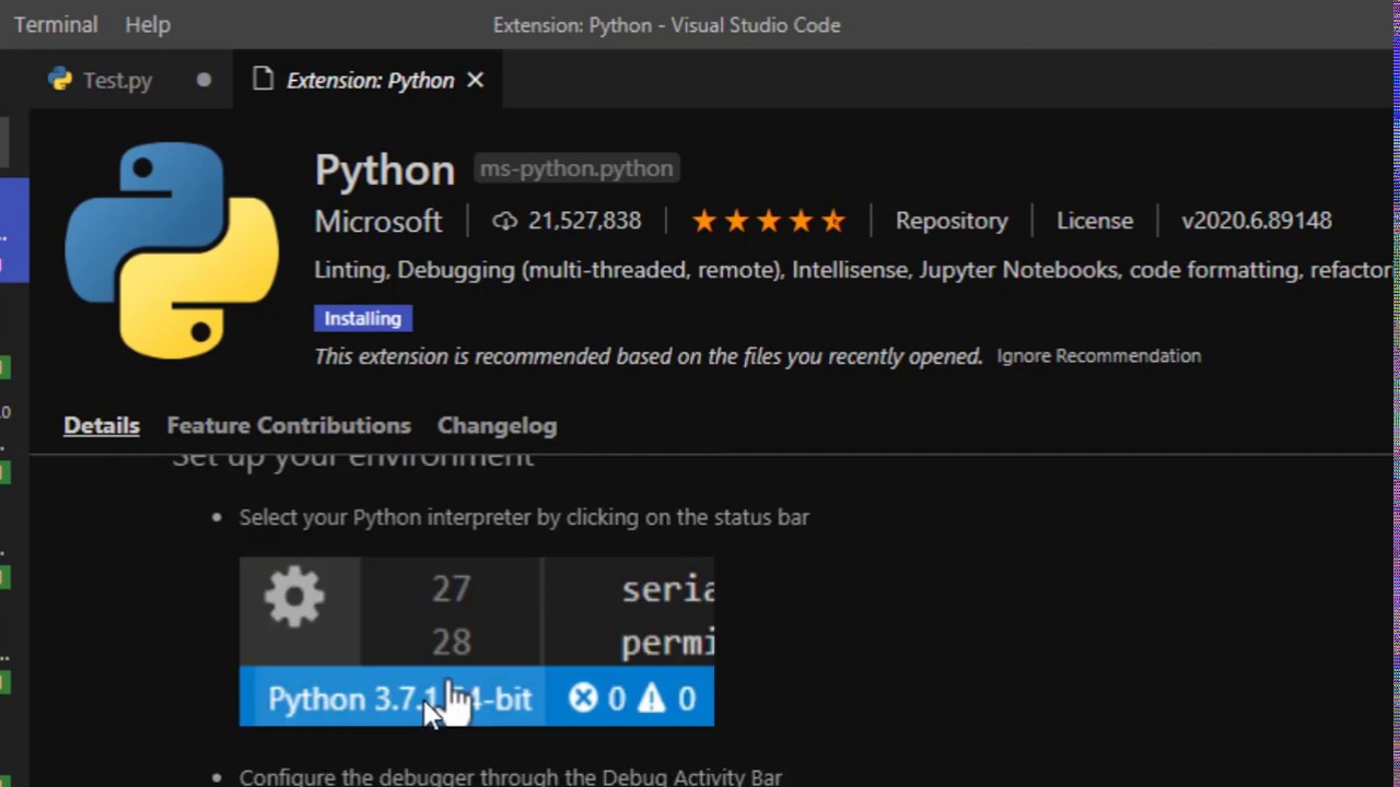 vscode failed to install extension