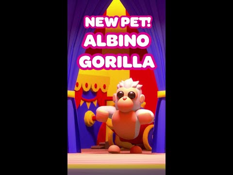 new premium pet Albino Gorilla is coming to Adopt Me this Thursday with the Gorilla Fairground updat