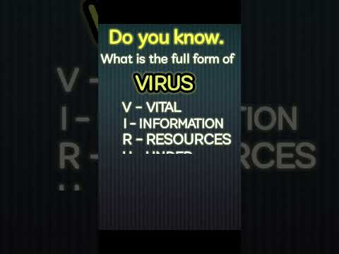 #virusfullform π₯What is the Virus full form π₯ #fullform π₯ #computer π₯ #virus π₯ #computerconnection π₯