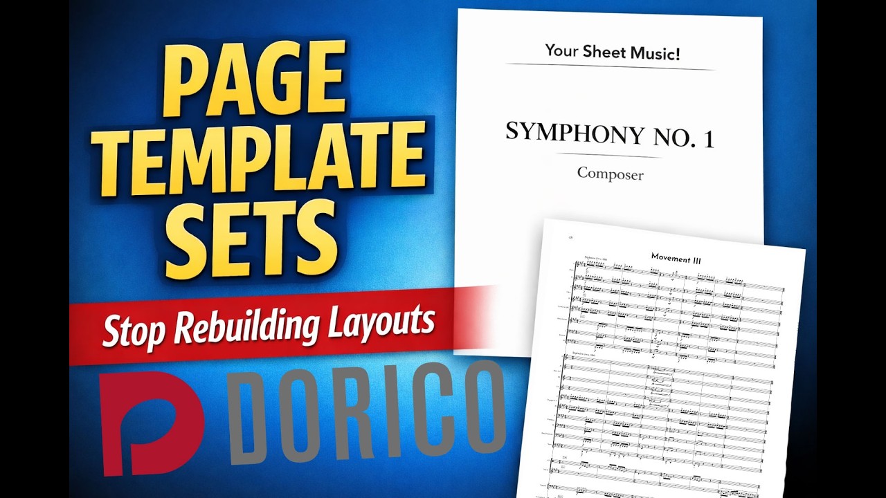 Dorico Page Templates Explained: Create/Import/Export Template Sets