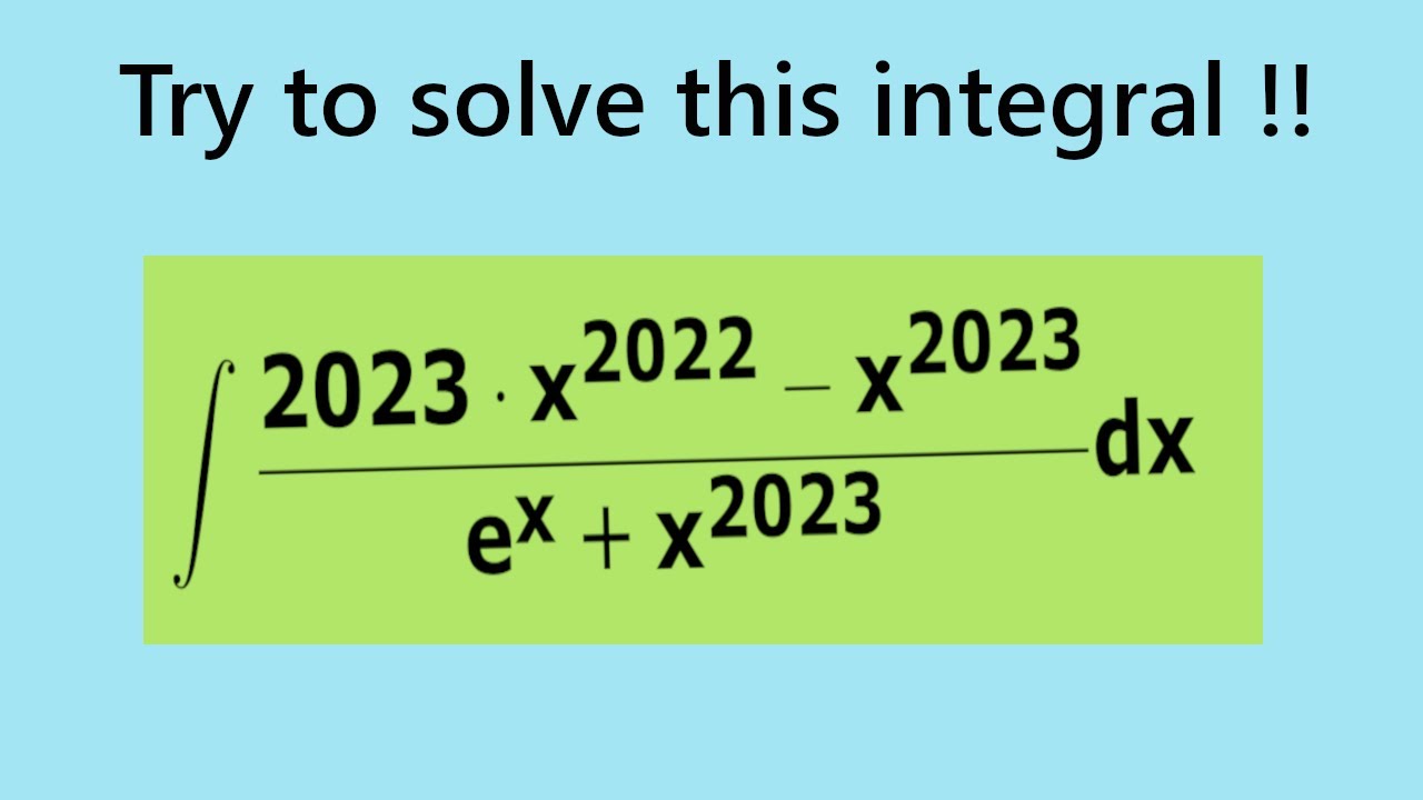 Integration BEE integral |Daily integral problem 29