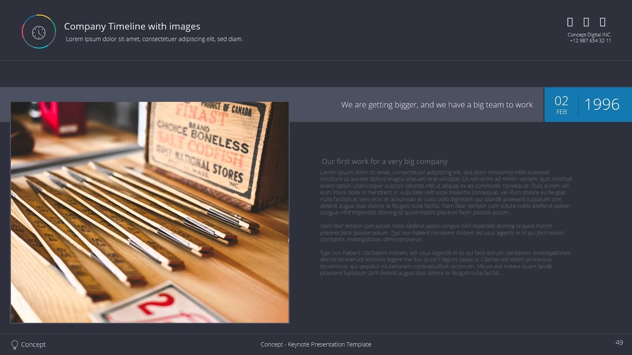 Concept Powerpoint Template | Dark Version