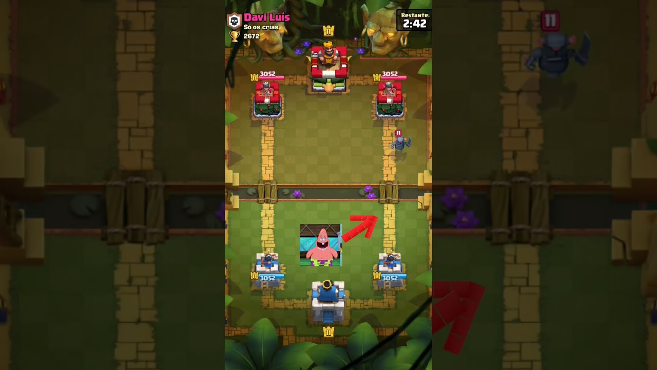 Patrick clash royale meme