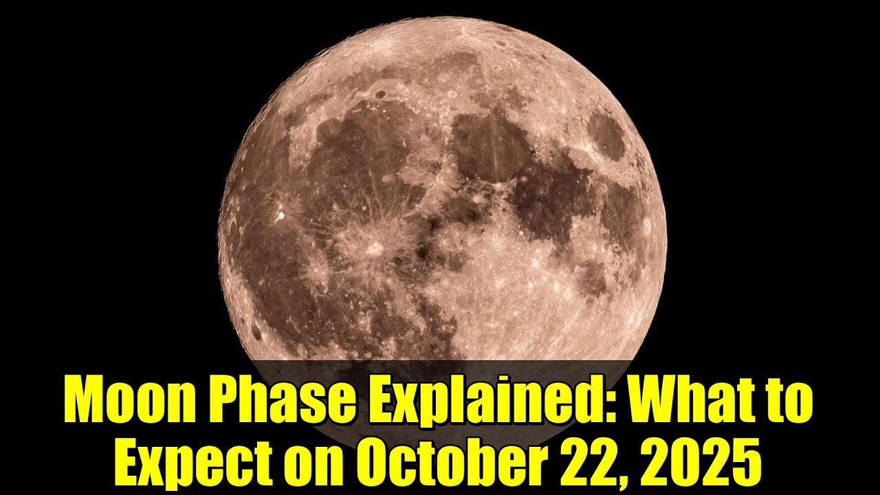 Moon Phase Explained: What to Expect on October 22, 2025