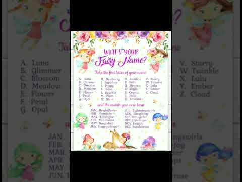 what is your fairy name? #magical #fairy #namegame