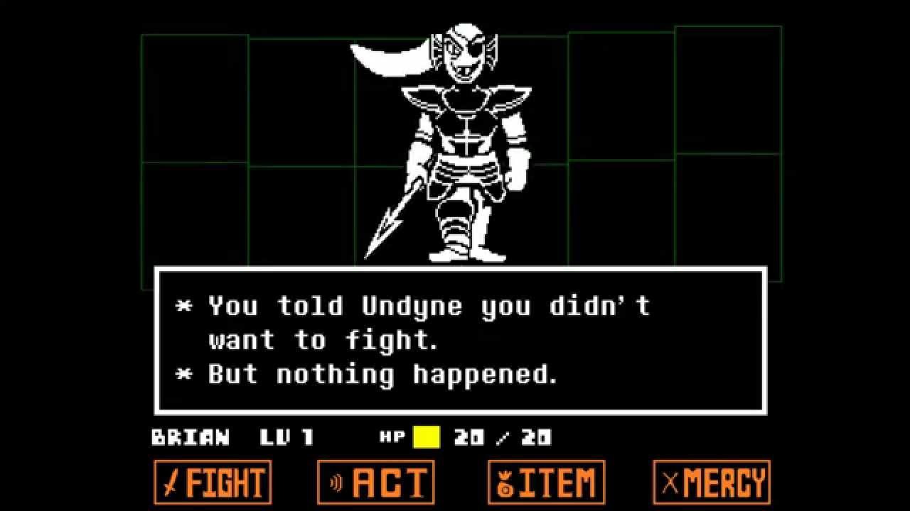 Undertale - Neutral/Pacifist Undyne Easter Egg