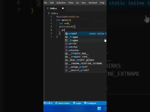 print the number 0 to 9 in C using while loop