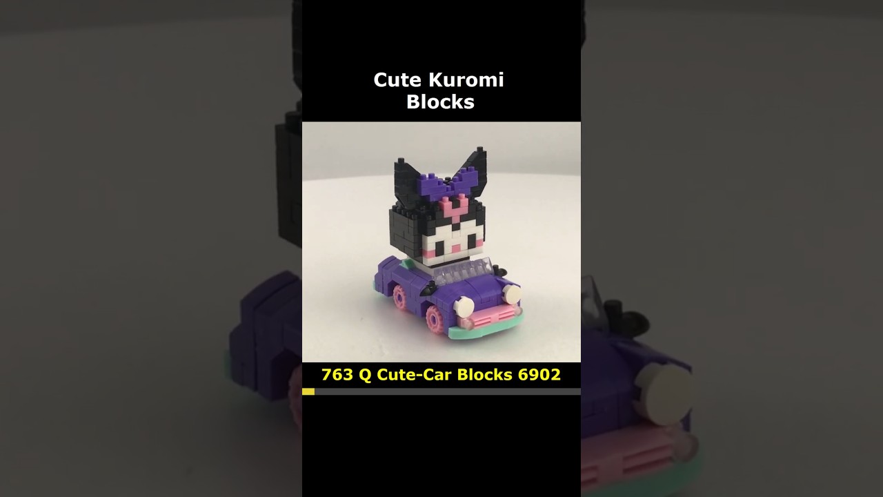 Minicar - Kuromi No.6902 Mini Blocks Preview #lego #brick #miniblock #nanoblock #block