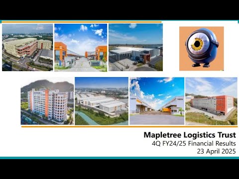 Mapletree Logistics Trust (M44U) 4Q 24/25 result: Cost of debt down. 85% shielded from Tariff Wars?