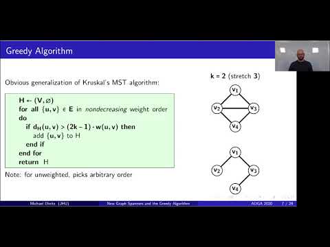 New Graph Spanners and the Greedy Algorithm (Michael Dinitz)