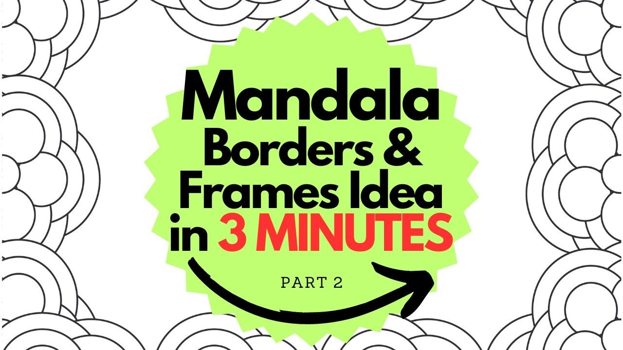 Zentangle for Beginners | Simple Zentangle Border Pattern