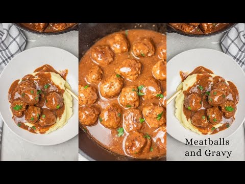 Meatballs and Gravy (meatballs and brown gravy)