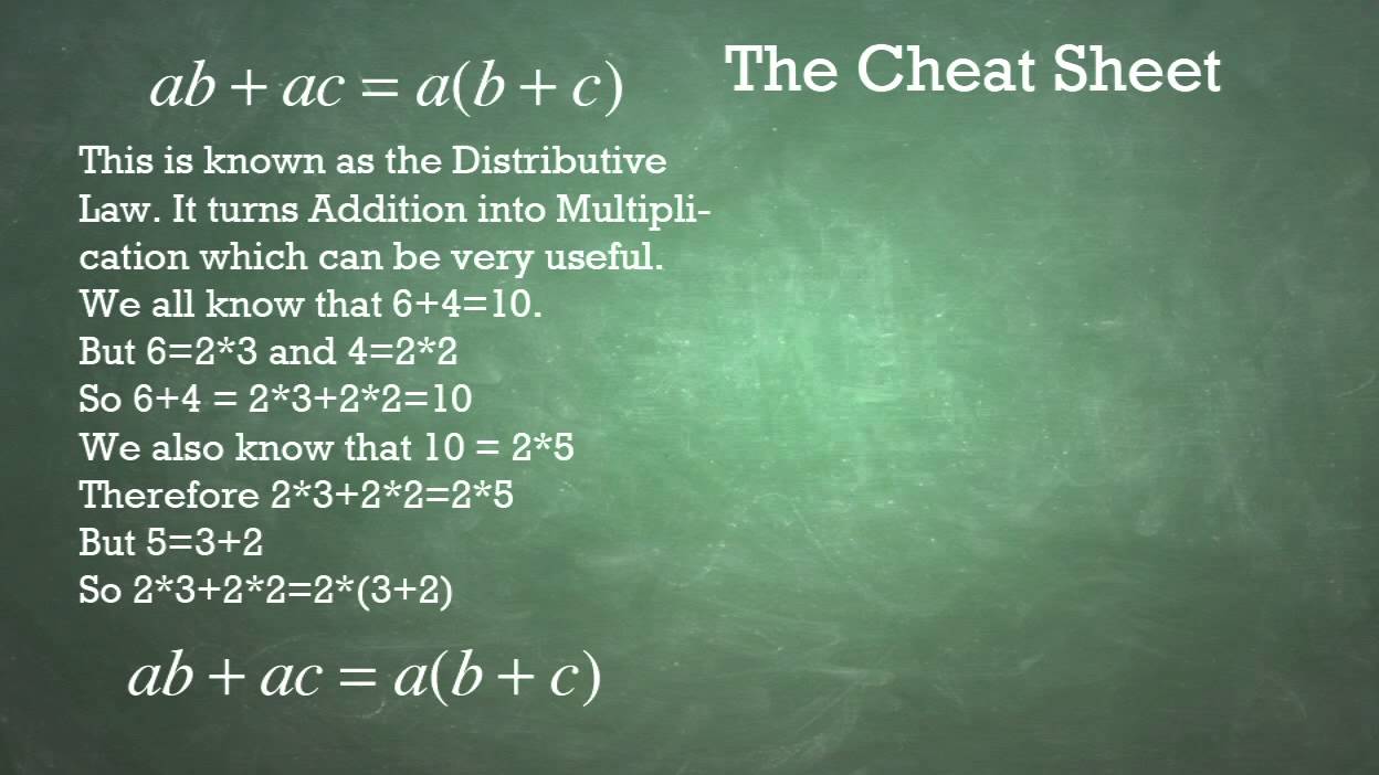 The Cheat Sheet Explained (Sample #1)
