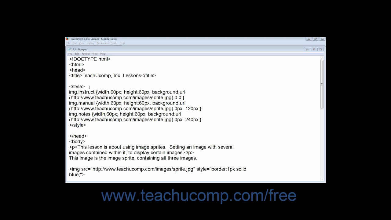 HTML5 and CSS3 Tutorial Image Sprites Training