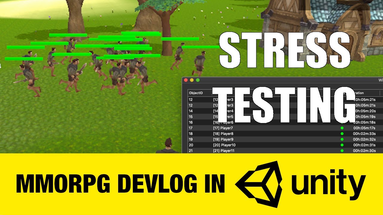 Server stress testing tool - Indie MMORPG in Unity