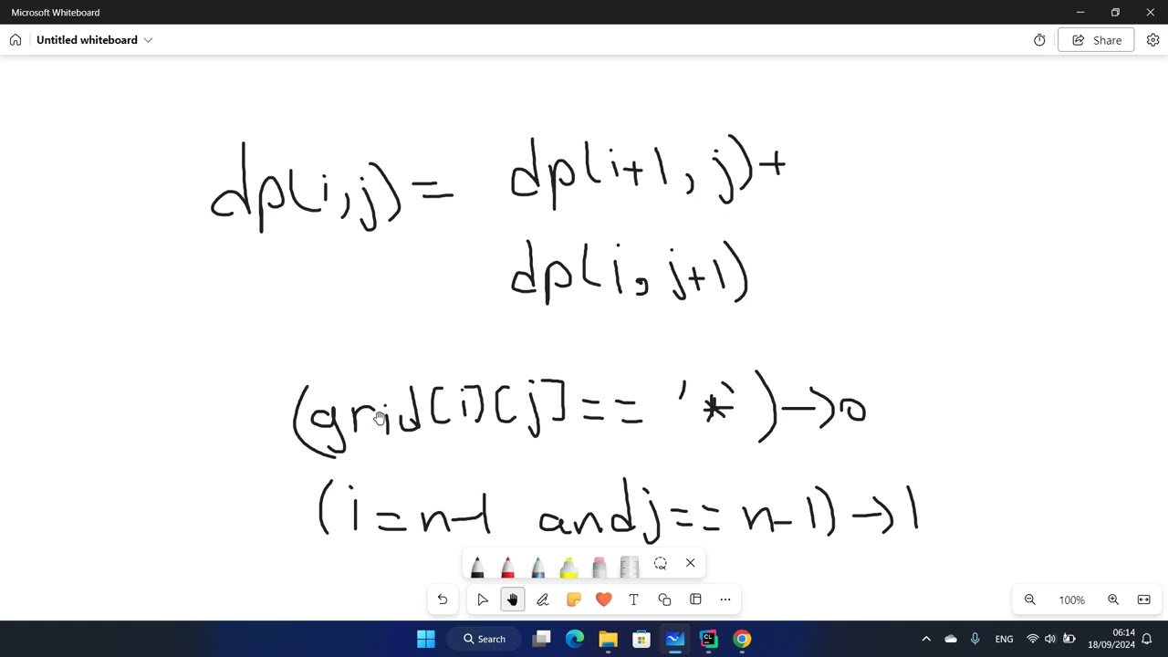 1 - Dynamic Programming (E - Grid paths)