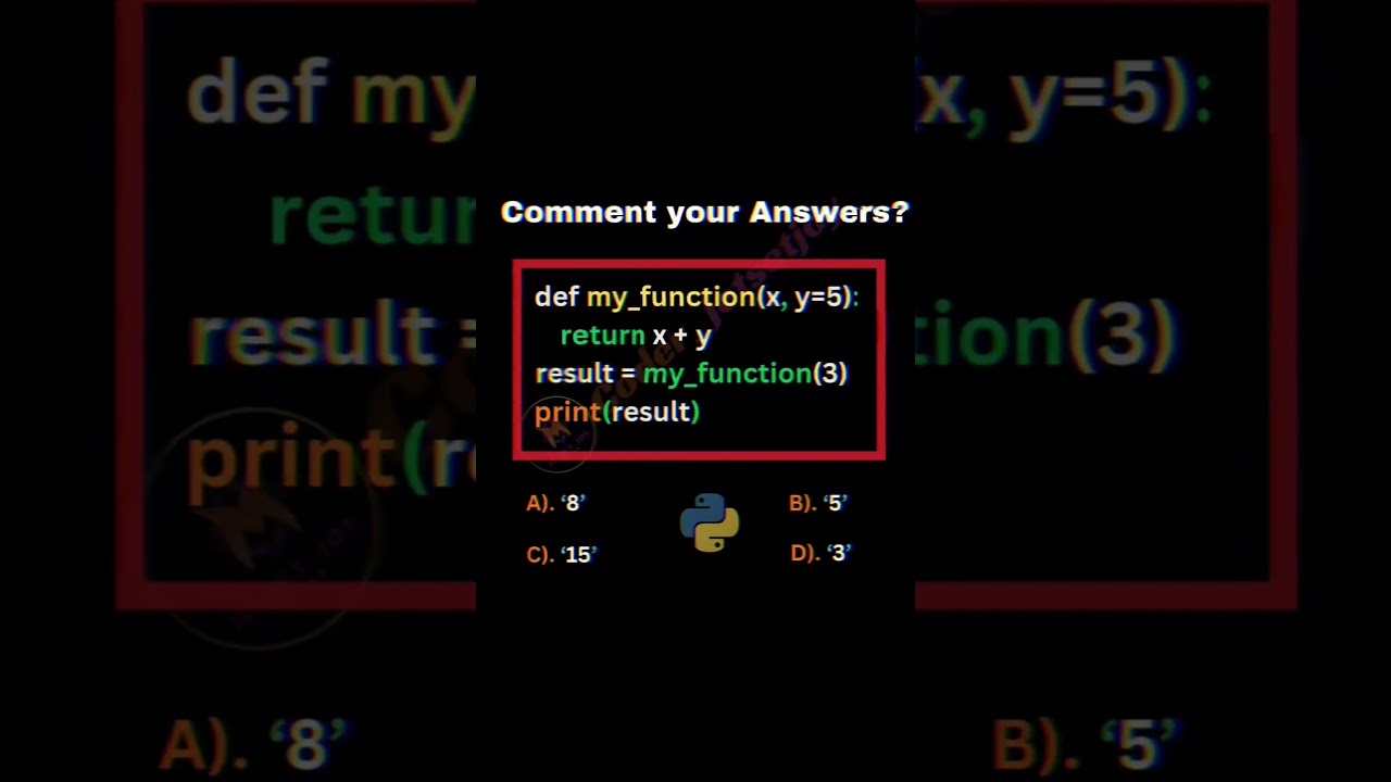 Python Quiz to test your knowledge | #python #coding #shorts