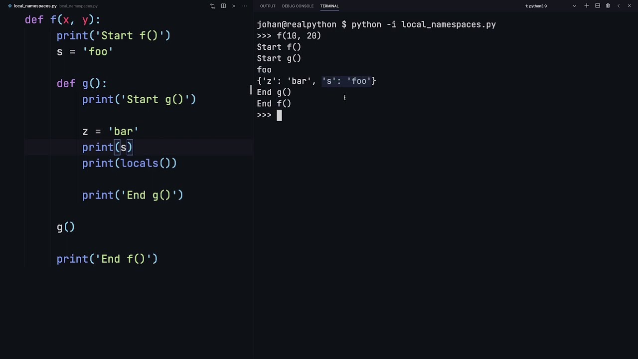 Namespaces in Python: Built-in, Global, Enclosing, and Local